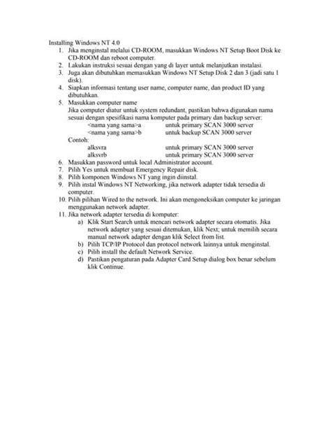 Installing Windows Nt 4 Pdf