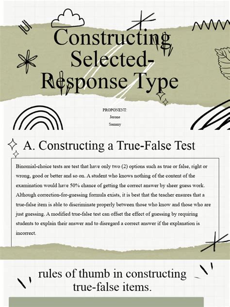 Constructing Selected Type Response Download Free Pdf Multiple