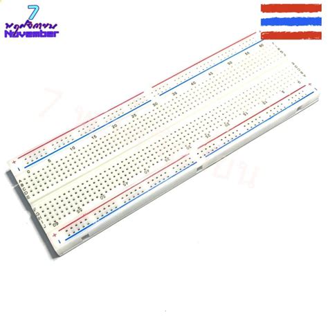 Mb 102 บอร์ดทดลอง 830 Holes For Arduino Mini Solderless Breadboard Bread Board 400 Holes