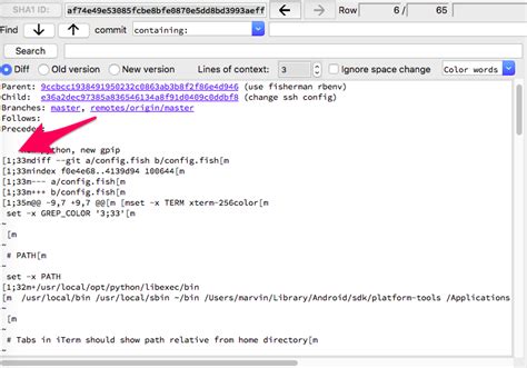 Git Gitk Not Showing Diff Colors On Macos Stack Overflow