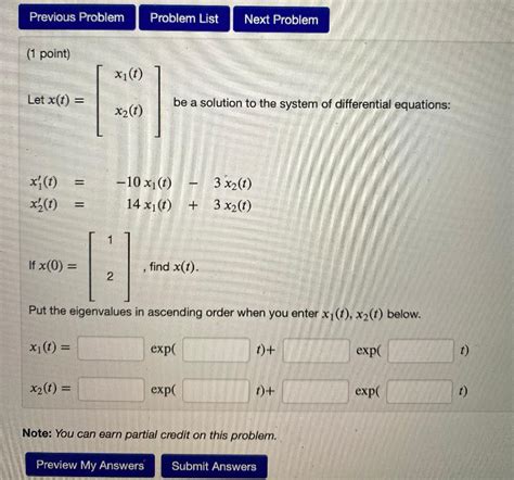 solved previous problem problem list next problem 1 point