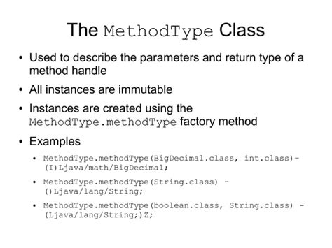 Method Handles In Java Ppt