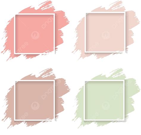 Pastel Blot With Frame And White Background Design Blob Ink Vector