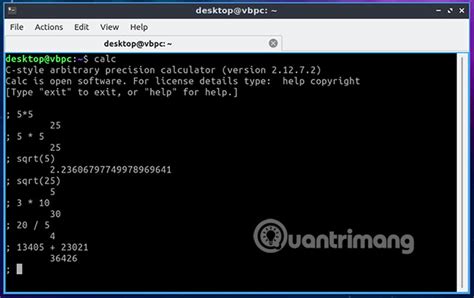Cách sử dụng Linux Terminal làm máy tính QuanTriMang