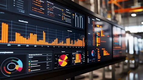 A Digital Dashboard Displaying Data Analytics And Performance Metrics