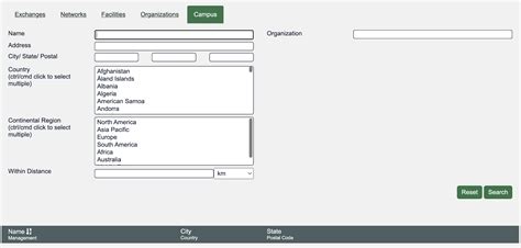 Howto Get Started With Search In Peeringdb Peeringdb Docs