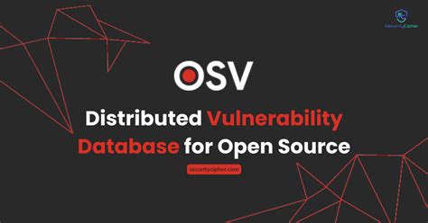 OSV Scanner Protecting Your Open Source Dependencies Security Cipher