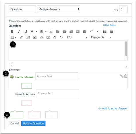 How Do I Create A Multiple Answers Quiz Question Bearface