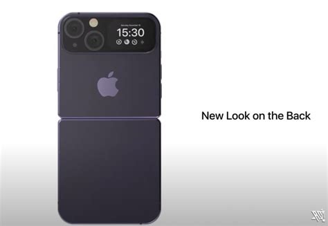蘋果摺疊機「iPhone15 Flip」最新渲染圖曝光！超精緻凹折設計 升級雙螢幕傳明年登場 - 風傳媒