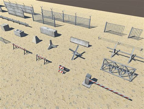 Barriers And Barricades 3d Environments Unity Asset Store