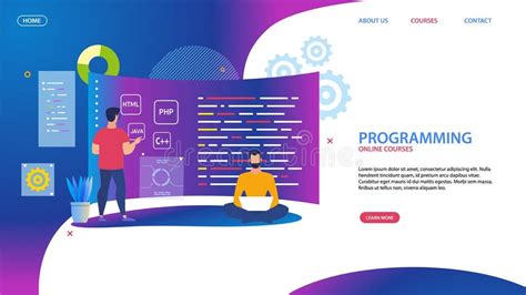 Programming Online Courses Poster Stock Illustrations 19 Programming