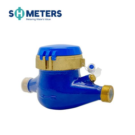 Lxsg DN DN ISO Class B Brass Body Pulse Output Multi Jet Water Flow Meter Water Meter