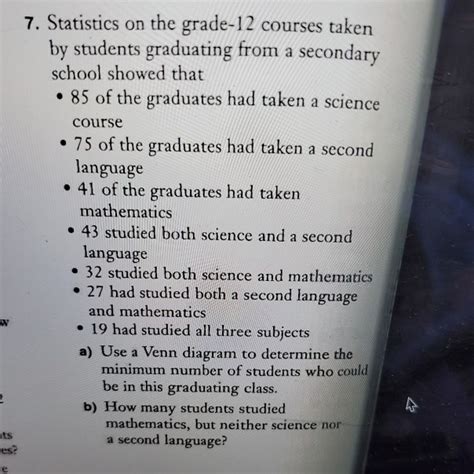 Solved Statistics On The Grade Courses Taken By Chegg Com