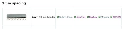 Part Finder Friday 2mm 10 Pin Socket Header For Xbee Adafruit