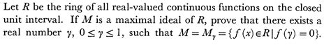 Solved Let R Be The Ring Of All Real Valued Continuous