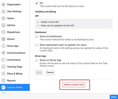 Custom Fields Onfleet Support Center