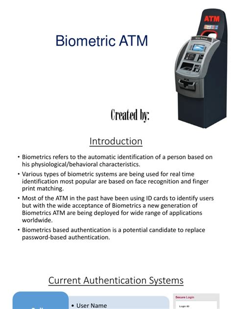 Biometric Atm Pdf Biometrics Automated Teller Machine