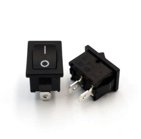 2 Pcs Rocker Switch Mini Switch 10a 125v 6a 250v Press Button Switch