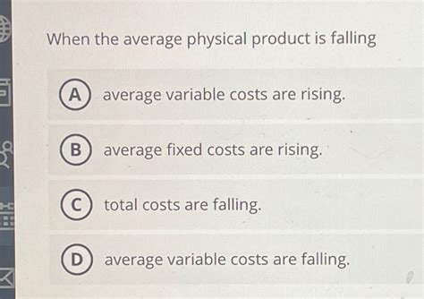 solved when the average physical product is fallingaverage