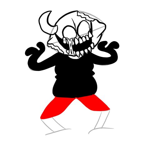 How To Draw Hellbeats Monster Sketchok Easy Drawing Guides