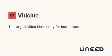 Vidclue On Uneed Uneed