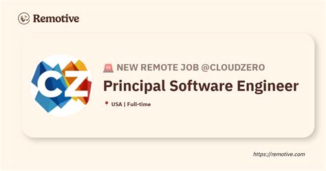 Hiring Principal Software Engineer Cloudzero