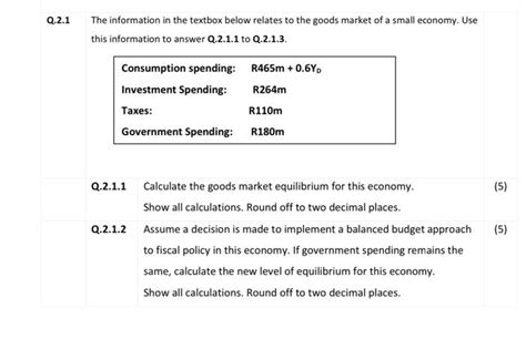 Solved The Information In The Textbox Below Relates To The