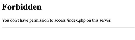 you don t have permission to access index php on this server 403 aapanel free hosting