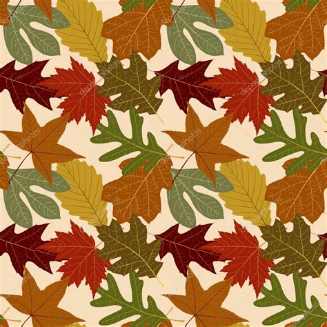 Seamless Repeating Fall Leaf Background Stock Vector Image By ©adroach