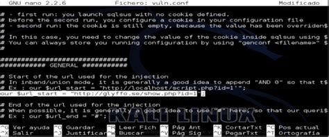SQLSus Kali Linux Documentación en español