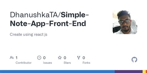 GitHub DhanushkaTA Simple Note App Front End Create Using React Js