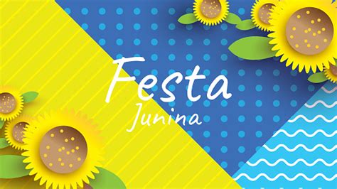 페 스타 Junina 축제 배너 또는 포스터 개념에 대 한 해바라기와 종이 예술 및 평면 스타일에 디자인입니다 벡터 6월에 대한 스톡 벡터 아트 및 기타 이미지 Istock