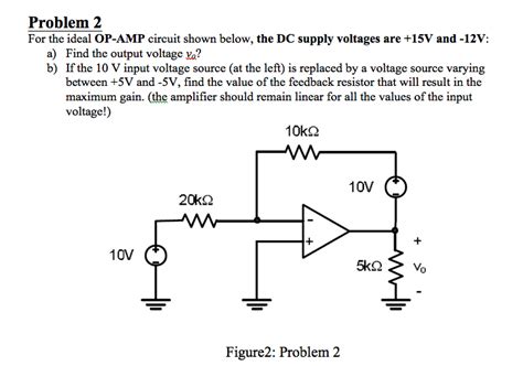 Solved Problem 2 For The Ideal OP Circuit Shown Below Chegg
