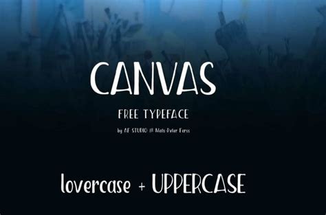 Canvas Font Freedafonts