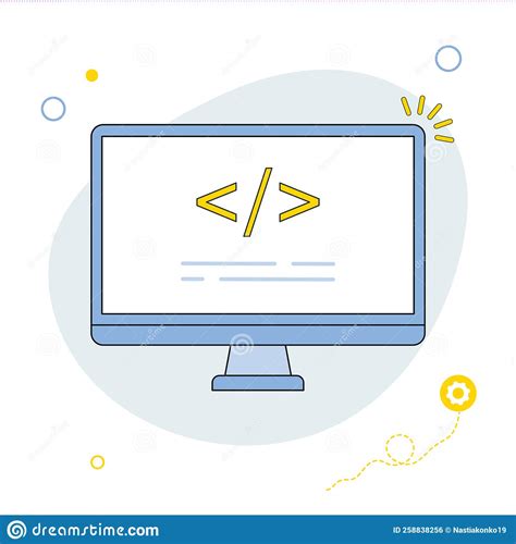 Coding And Programming Software On Window Computer Screen Concept