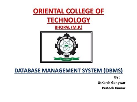 Database Management System Dbms Pptx Databases Computer