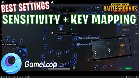 best setting keymapping and sensitivity pubg mobile in gameloop