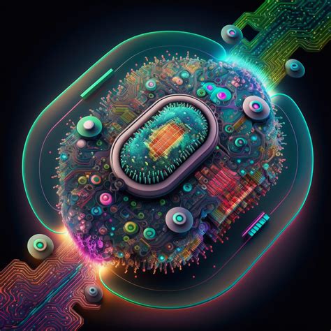 Cell Merging With Electronics Rmidjourney