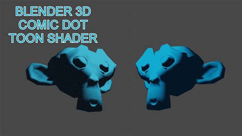 Blender 3d Comic Dot Npr Toon Shader Youtube