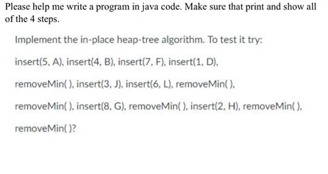 Solved Please Help Me Write A Program In Java Code Make