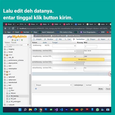 Cara Edit Dan Hapus Data Tabel Di Database Mysql Mysql Tutorial