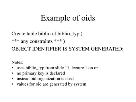 Ppt Database Design For Object Relational Systems Powerpoint