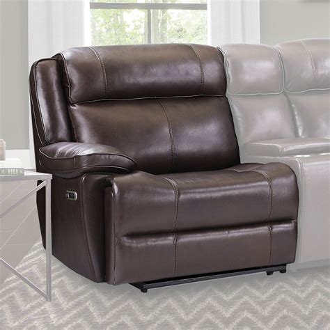 Eclipse Florence Brown Power Left Arm Facing Recliner By Parker House