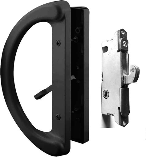 Sliding Glass Patio Door Handle Set Non Keyed A Position Mortise Type Beige Building And Hardware