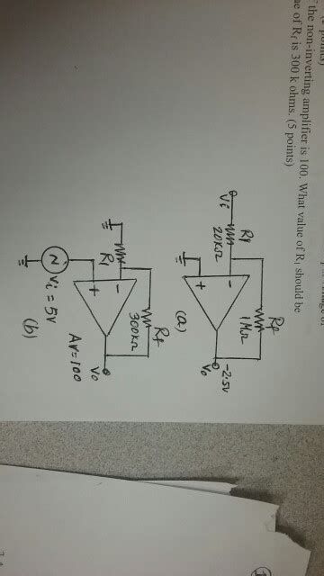 Solved A What Input Voltage Results In The Circuit Shown