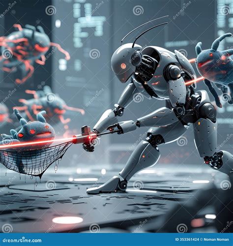 178 20 Swarm Robot A Group Of Robots That Work Together Toac Stock