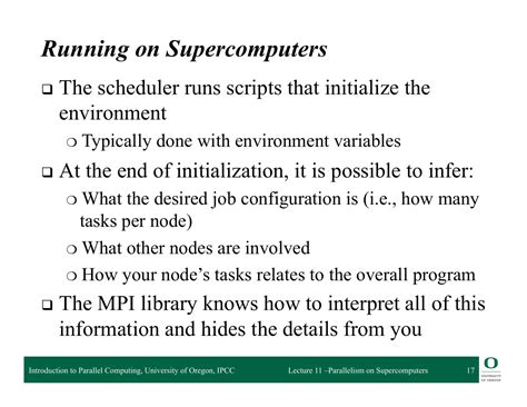 Parallelism On Supercomputers And The Message Passing Interface Mpi