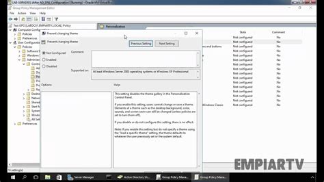 create and link a group policy object in windows server 2016 youtube