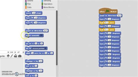 How To Make A Sprite Move In A Circle Scratch Youtube