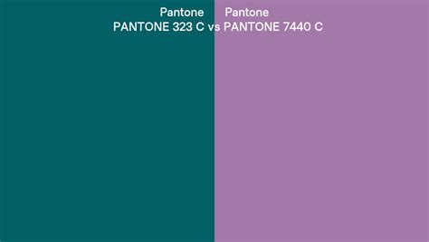 Pantone 323 C Vs Pantone 7440 C Side By Side Comparison